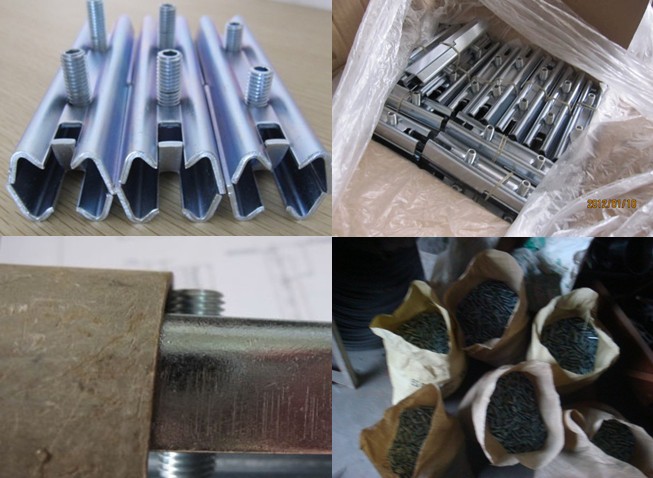 Double Screw Splice Locks , Galvanized Carbon Steel Tubular Handrail ...